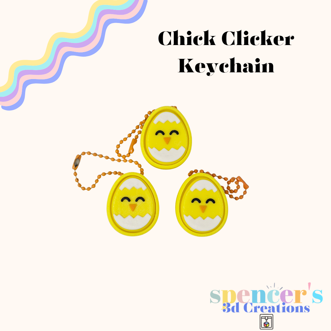 Easter Chick Fidget Clicker – Spencer and Co Cookies