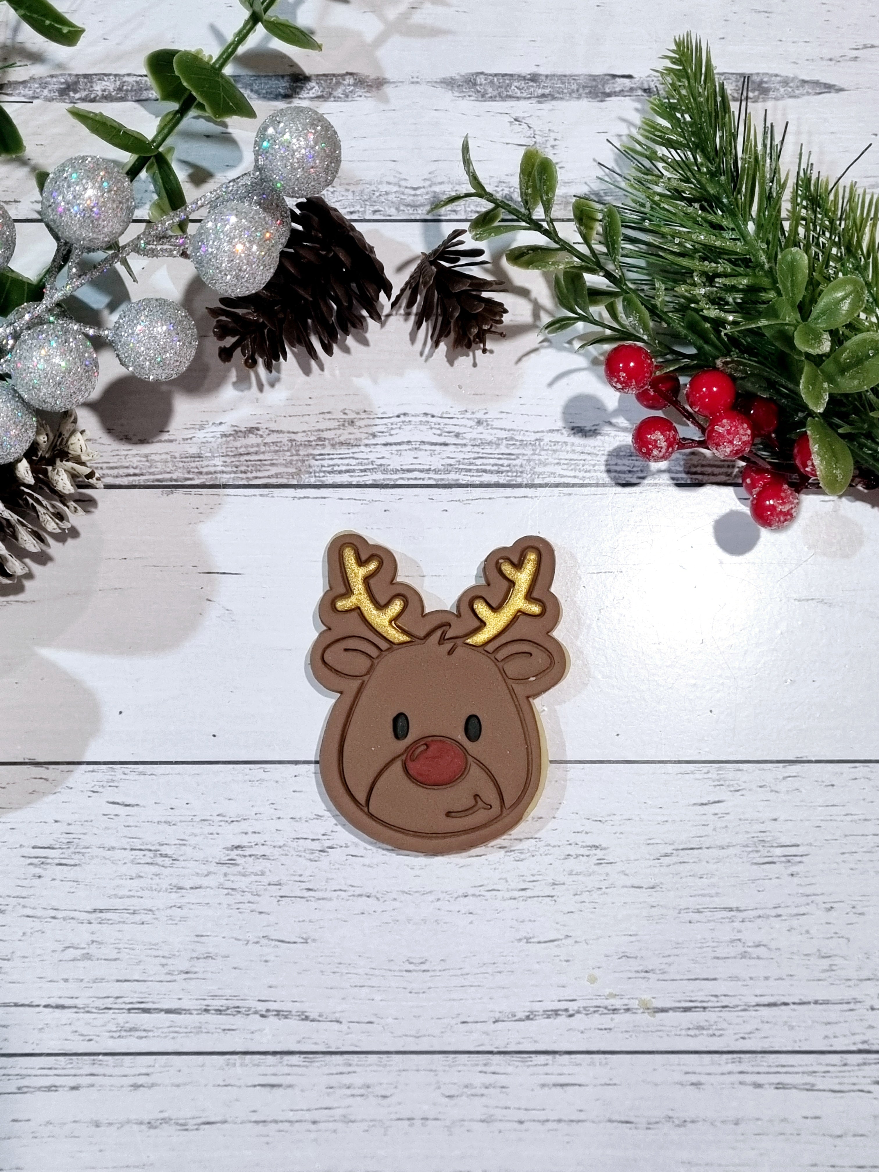 Individual Reindeer Cookie – Spencer and Co Cookies